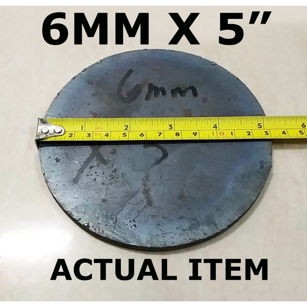 MS BASE PLATE 6MM X 5" MILD STEEL CIRCLE
