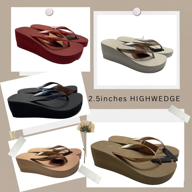 HIGH WEDGE SANDAL 2.5 inches heel/6cm Wedge Flipflop(ADD 1 SIZE UP ...