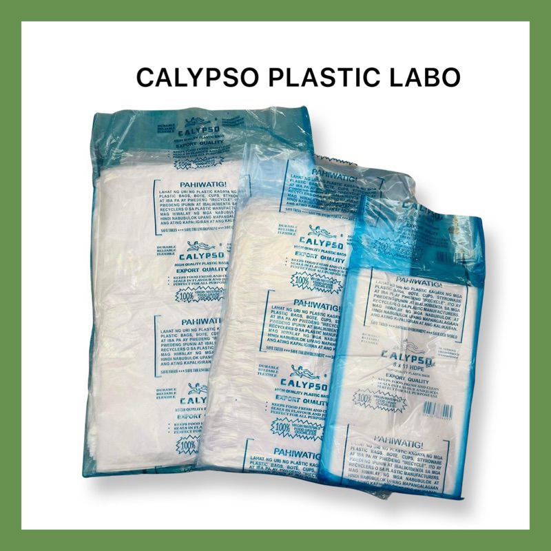 CALYPSO PLASTIC LABO/ APPROX 100PCS/PACK (Tingi) | Shopee Philippines