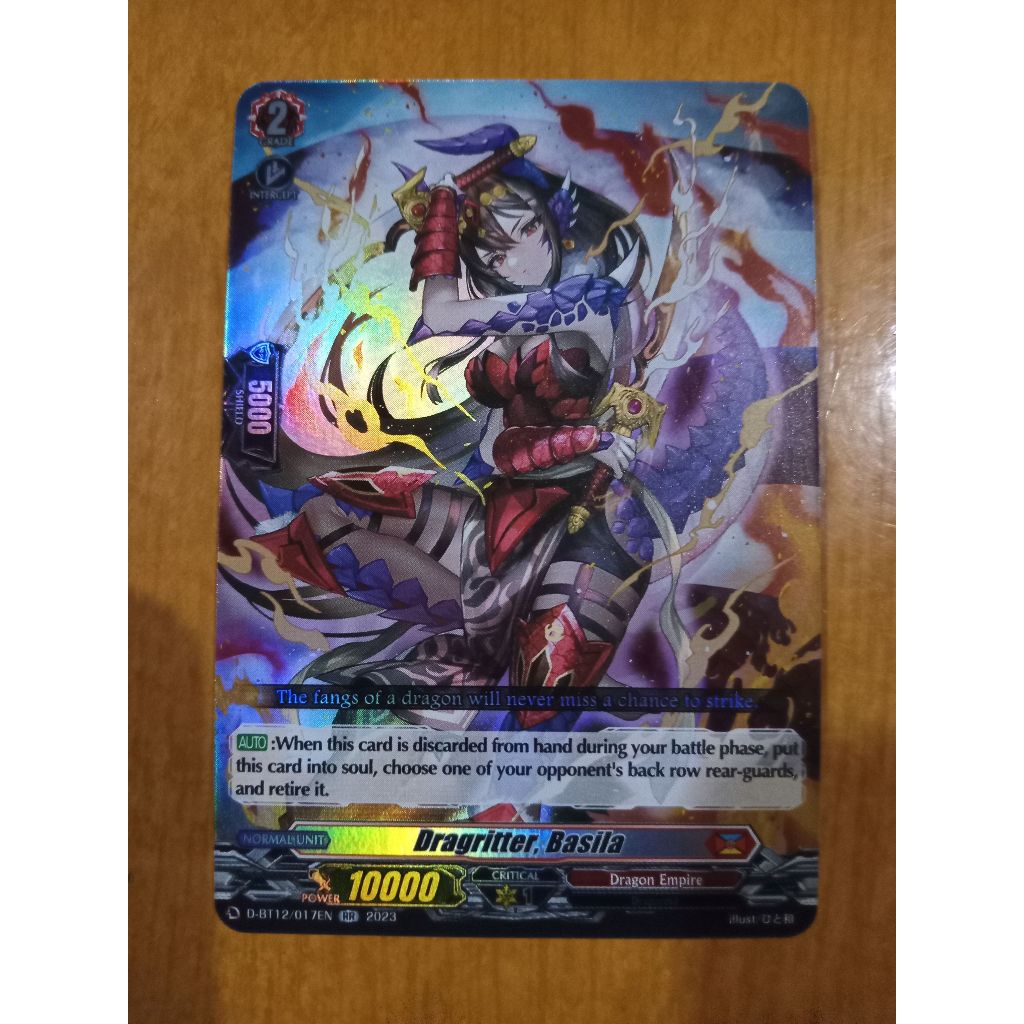 CFV Dragritter, Basila D-BT12 RR | FR Cardfight Vanguard English Dragon Empire | Shopee Philippines