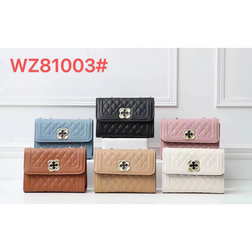 WSAR Women's Quilted Fashion Chain Sling Bag w/ Two Compartment Inside ...