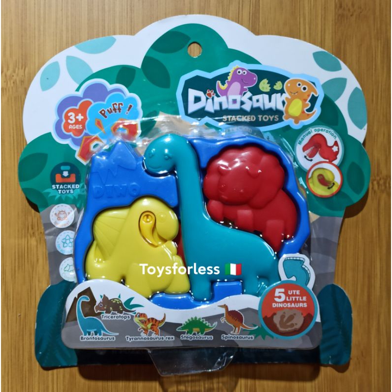 Dinosaur/ Animals Stack Puzzle Toys Sensory Learning Montessori ...