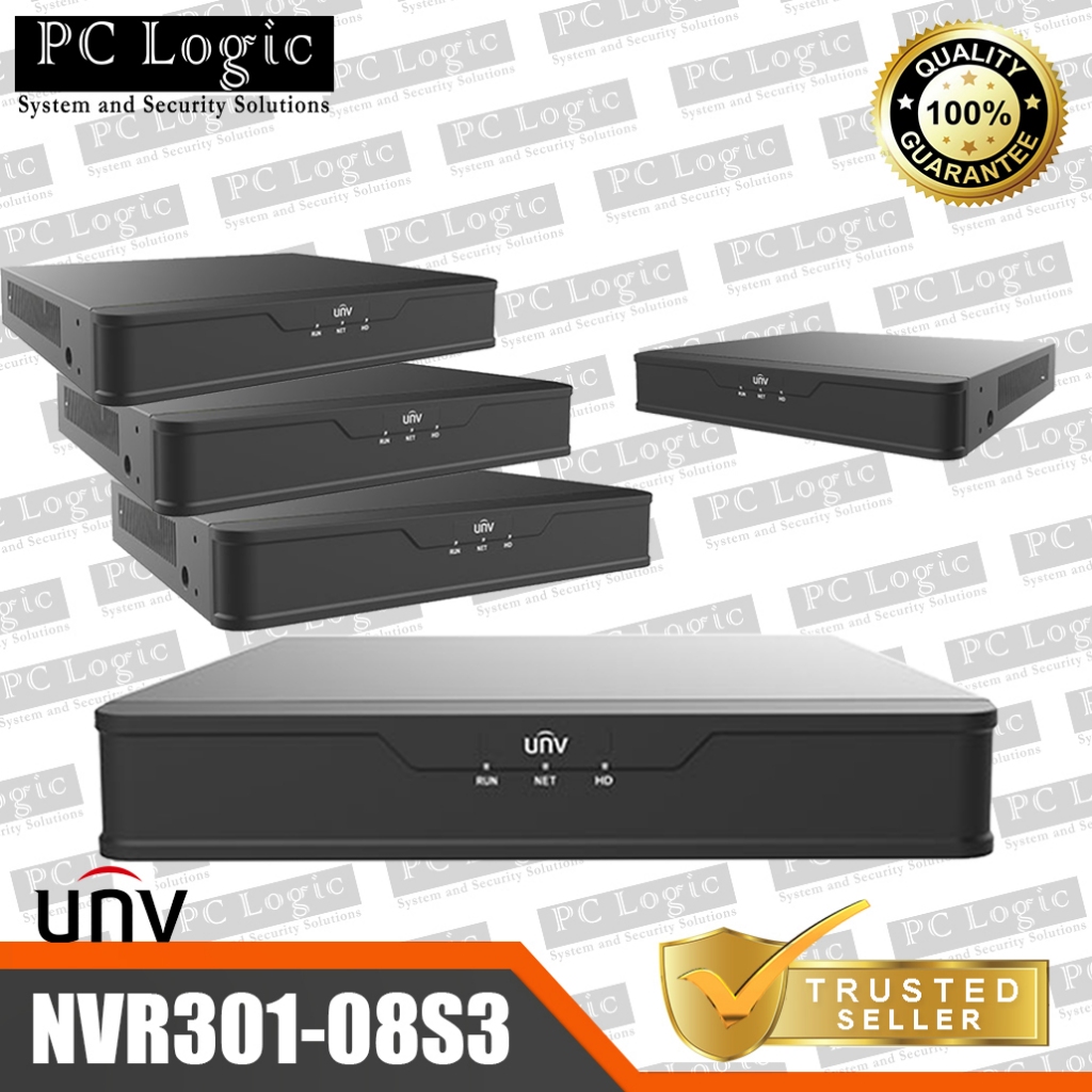 UNIVIEW NVR301-08S3 8CH NETWORK RECORDER, ULTRA H.265, 4K RESOLUTION, 1 HDD SLOT, UP TO 8TB ...