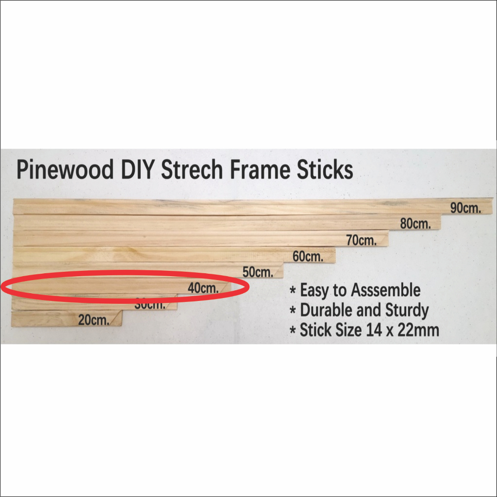 Wood Stick For Canvas / DIY ASSEMBLE STRETCH WOOD FRAME STICK DIY Paint ...