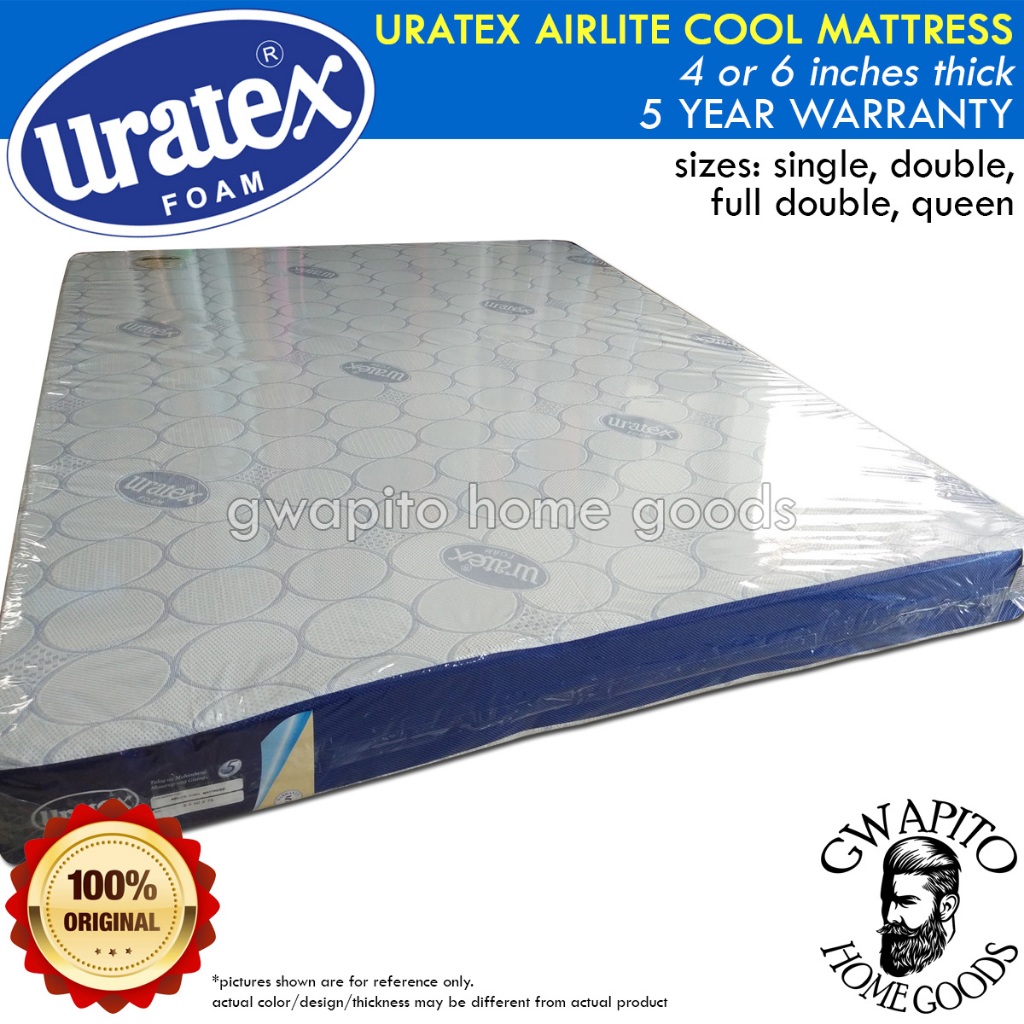 Uratex Airlite Cool Mattress 4 or 6 inches thick 100% ORIGINAL ( Single ...