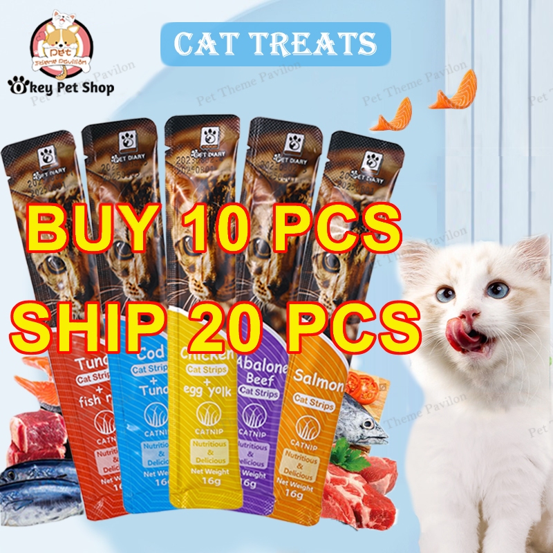 16g Pet Cat Treats Cat Snacks Cat Strips Wet Food Cat Food Treats for ...
