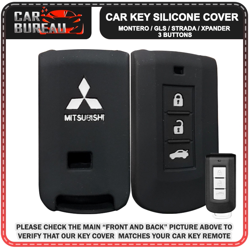 Mitsubishi Montero Sport Silicone Car Key Cover Case | Remote Key Cover ...