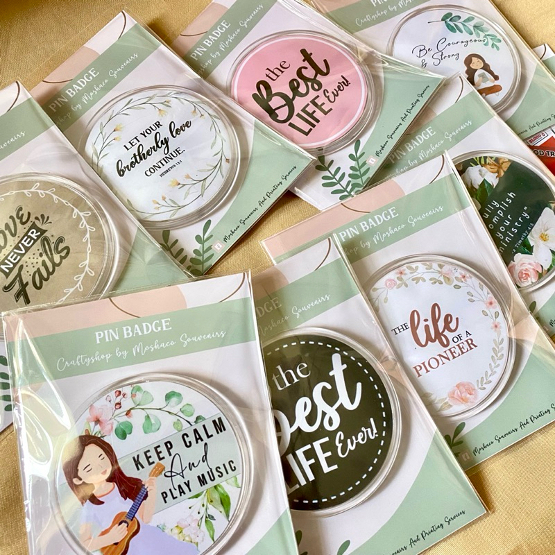 Acrylic Pin badge Button Pin badge | Shopee Philippines