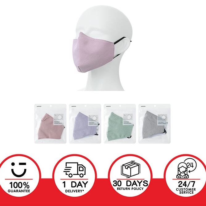 Miniso Adult Face Covering Candy Color Mask | Shopee Philippines