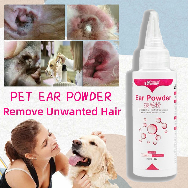 Dog Ear Powder For Hair Removal Ear Cleaner For Dog Pet Ear Cleaner Cat ...