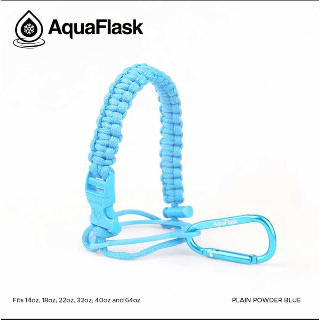 Aquaflask Paracord Handle - Powder Blue (Fit 14oz - 64oz) | Shopee ...