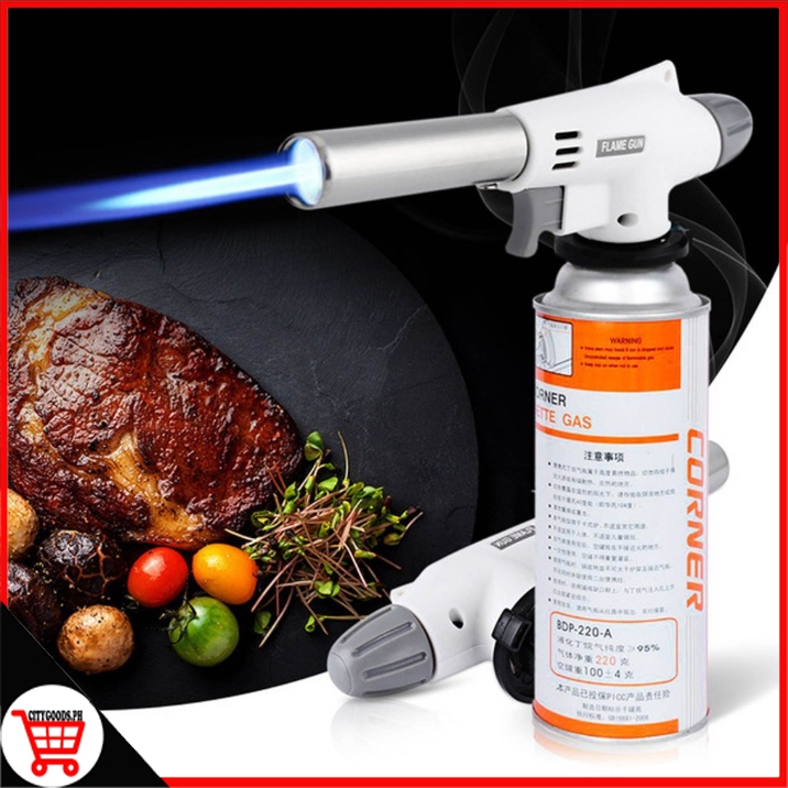 Straight Blue Flame Gun Adjustable Welding or Food Glazing Flame Gun ...