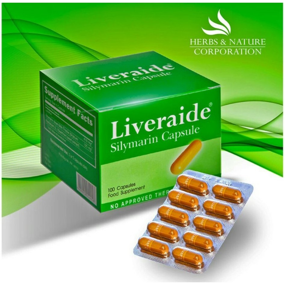 Liveraide Silymarin + Lecithin 10 Capsules ( 1 Pad ) | Shopee Philippines
