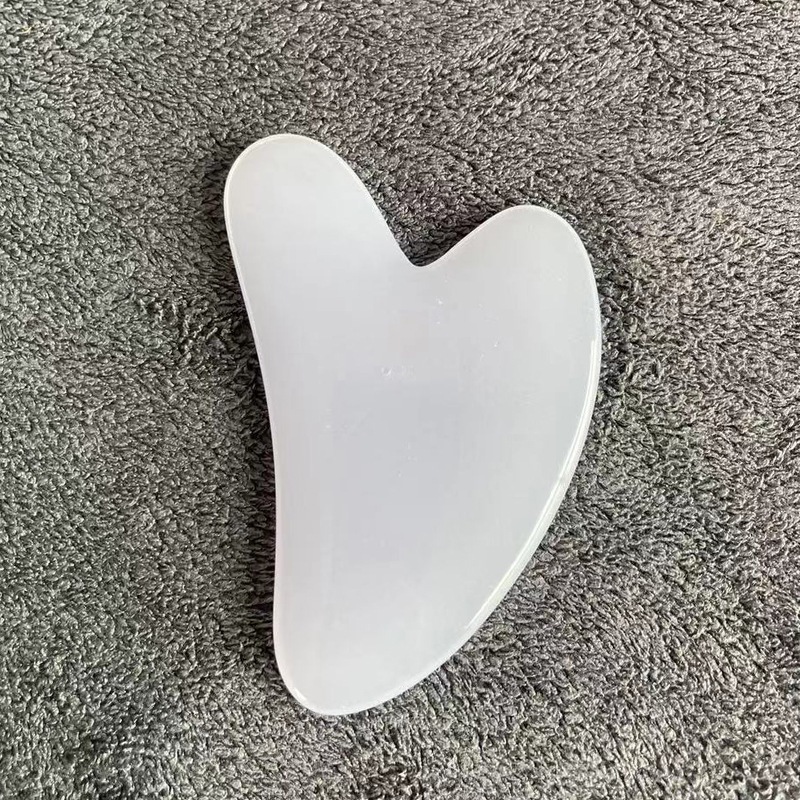 Natural Gua Sha Stone Scraper For Face Neck Facial Massager Quartz Jade ...