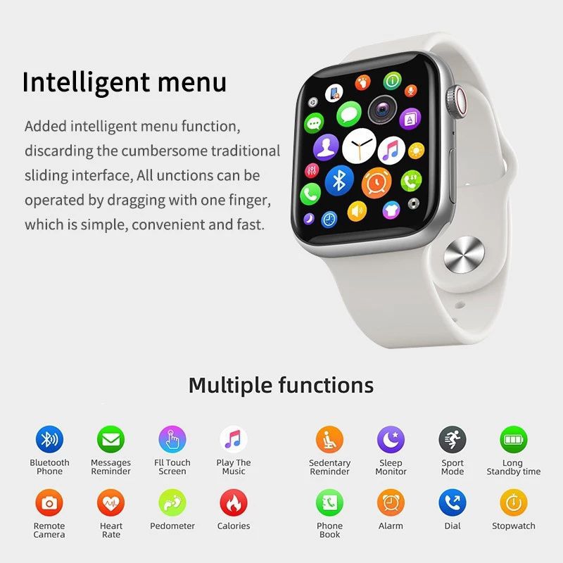 new smartwatch fully touchscreen intelligent menu | Shopee Philippines