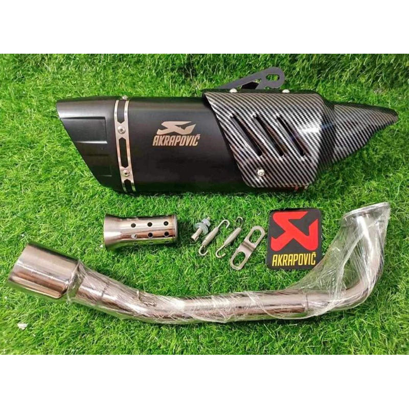 M1 Akrapovic Muffler Pipe Fully Set w/ stainless elbow | Shopee Philippines