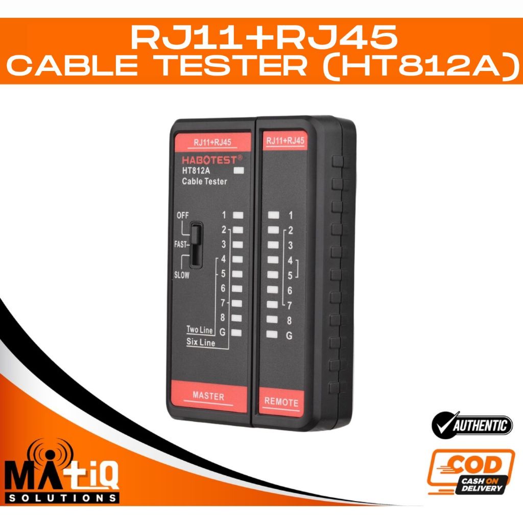 RJ11+RJ45 Cable Tester (HT812A) | Shopee Philippines