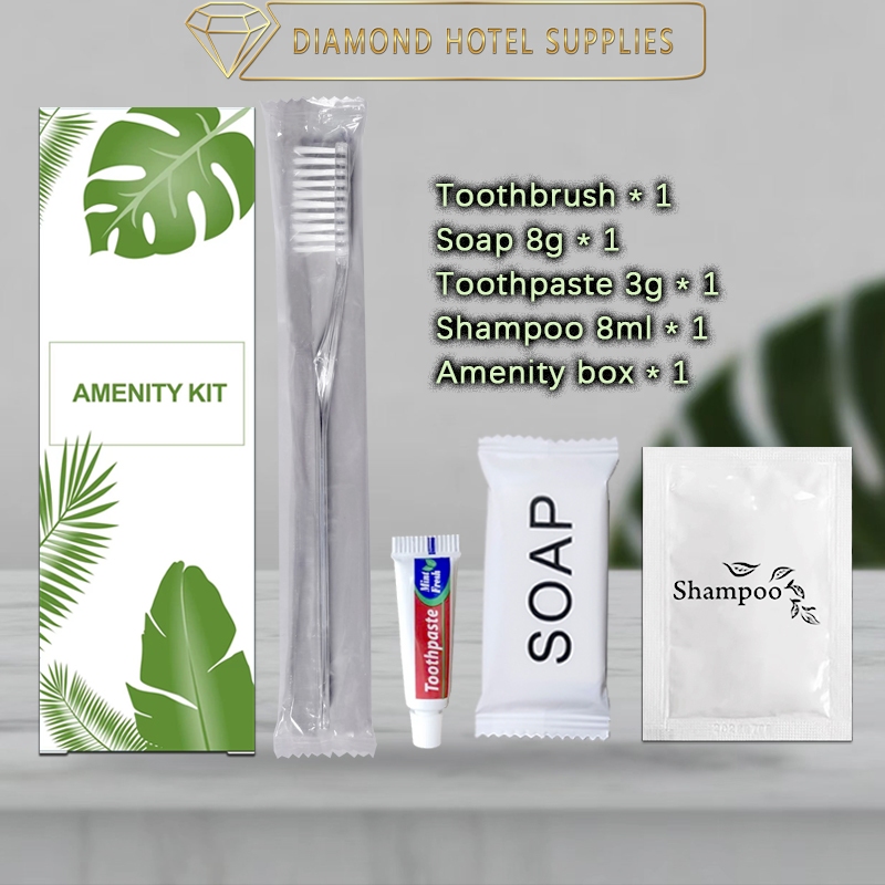 100sets HOTEL AMENITIES GUEST KIT SET clear toothbrush | Shopee Philippines