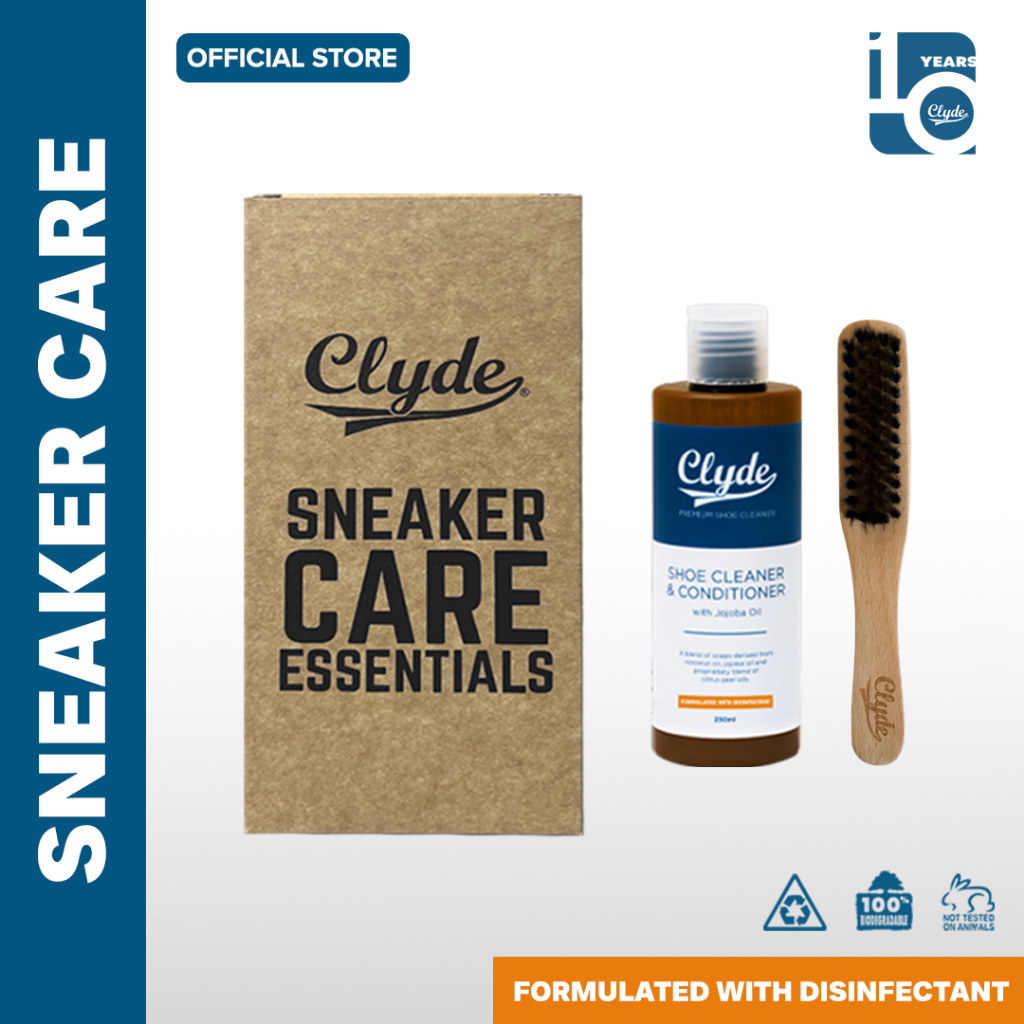 Clyde Premium Shoe Cleaner Starter Kit with Horsehair Brush | Shopee Philippines