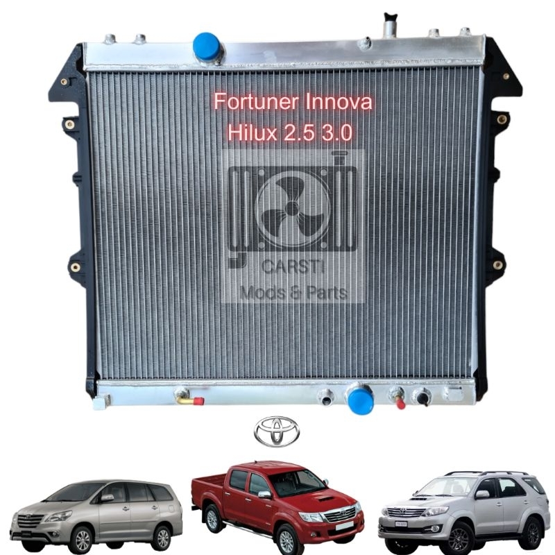 Radiator Full Aluminum Toyota FORTUNER INNOVA HILUX RADIATOR 2.5 3.0 ...