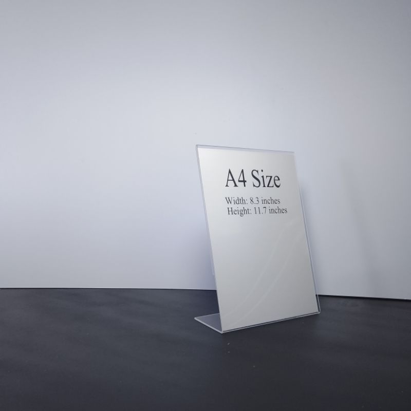 Clear Acrylic Stand Signage/ Photo frame | Shopee Philippines