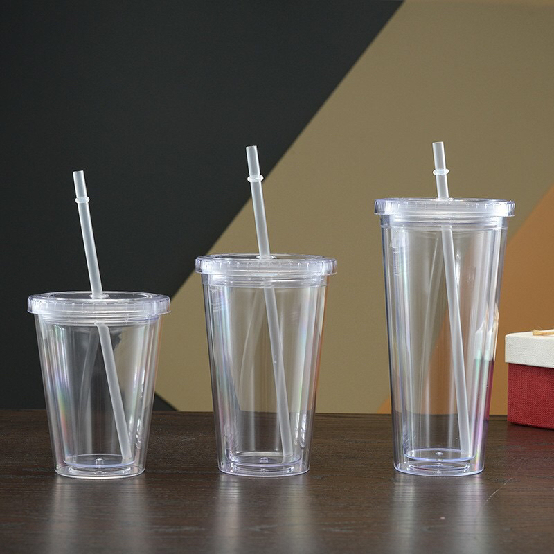 High Quality Minimalist Aesthetic Clear Tumbler Transparent Cup Lid ...