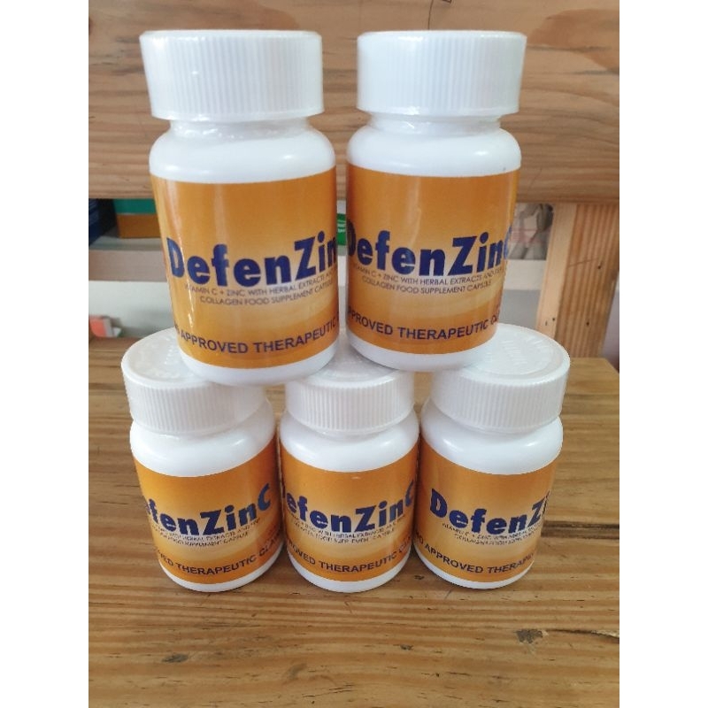 DefenZinc Vitamin C+Zinc with herbal extracts and fish Collagen food ...