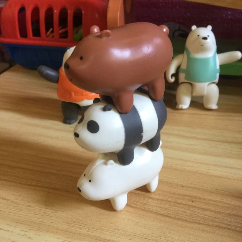 We Bare Bears Happy MealToys (authentic markings) | Shopee Philippines