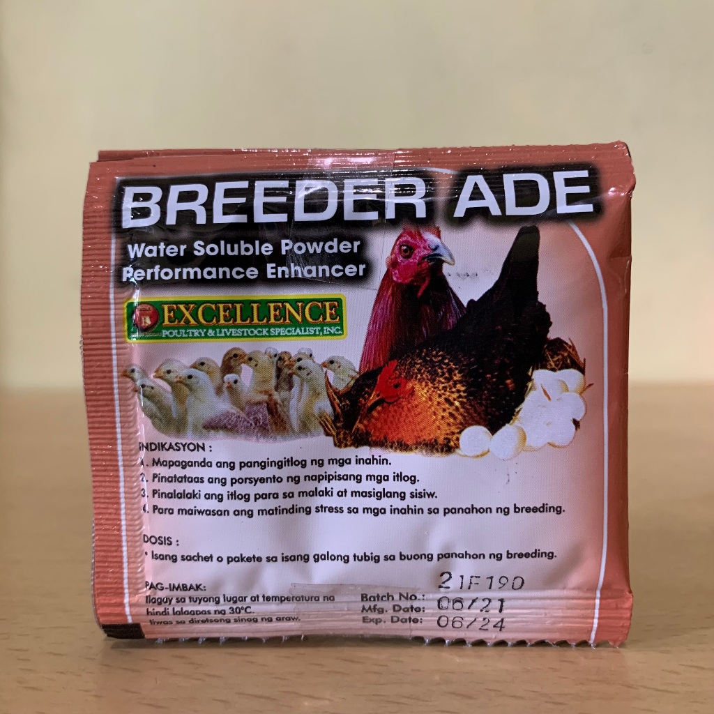BREEDER ADE POWDER 5g (1 sachet) Egg Booster | Shopee Philippines