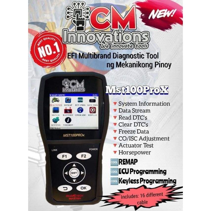 cleaner master mst100pro efi multibrand diagnostic tool | Shopee ...