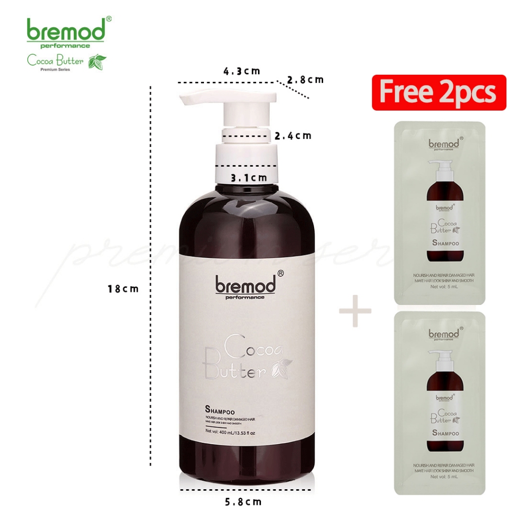 Ashley Shine Get 1 Serum Bremod Cocoa Butter Hair Shampoo Conditioner ...