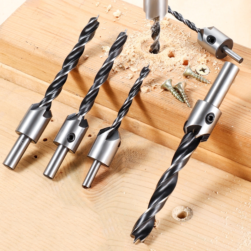 【COD】Countersink Wood Drill Bit Set HSS Drill Bit Cordless Step Drill ...