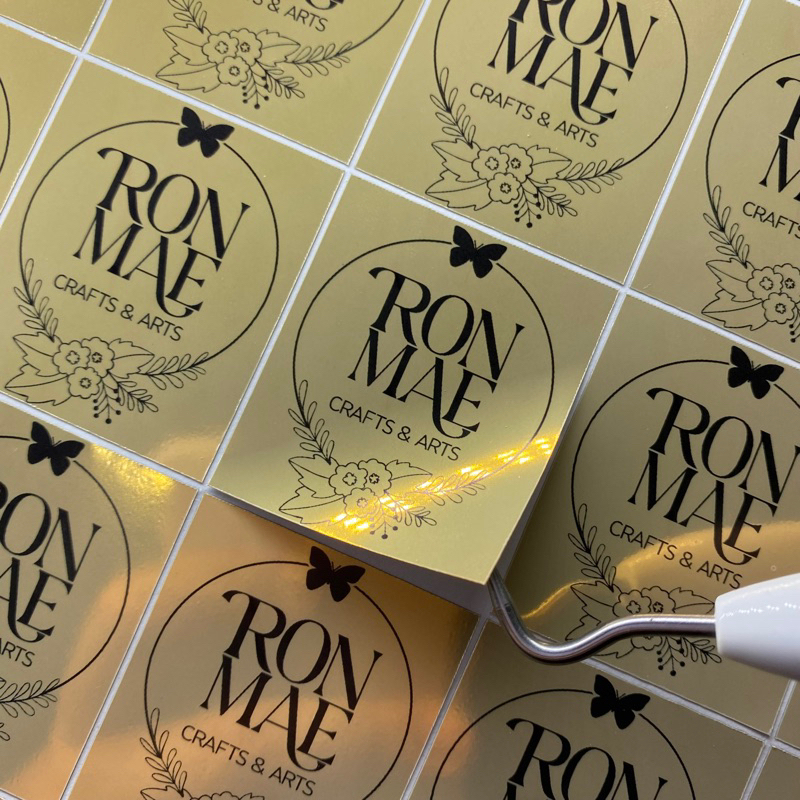 Customized Gold Sticker Waterproof Vinyl High Quality Crisp Print A4 ...