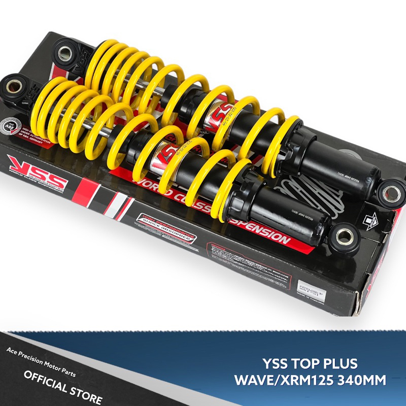 YSS REAR SHOCK TOP-PLUS WAVE/SMASH/SHOGUN/XRM 340MM | Shopee Philippines