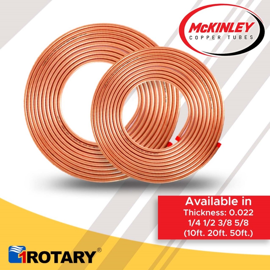 1ROTARY McKinley Copper Tube – Soft Drawn 1/4" x 0.022in (0.56mm ...