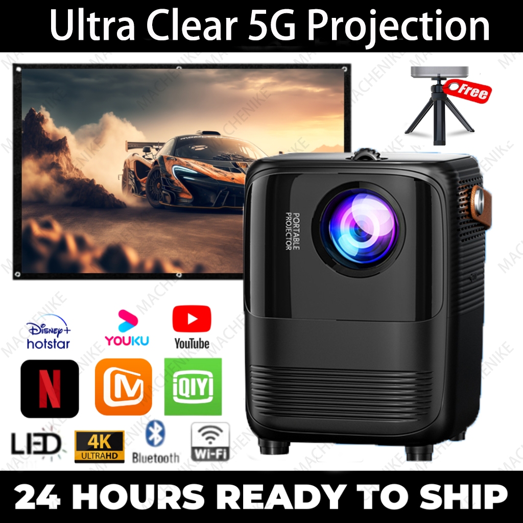 4K Mobile Phone Projector built-in Youtube Netflix Wifi and Bluetooth ...