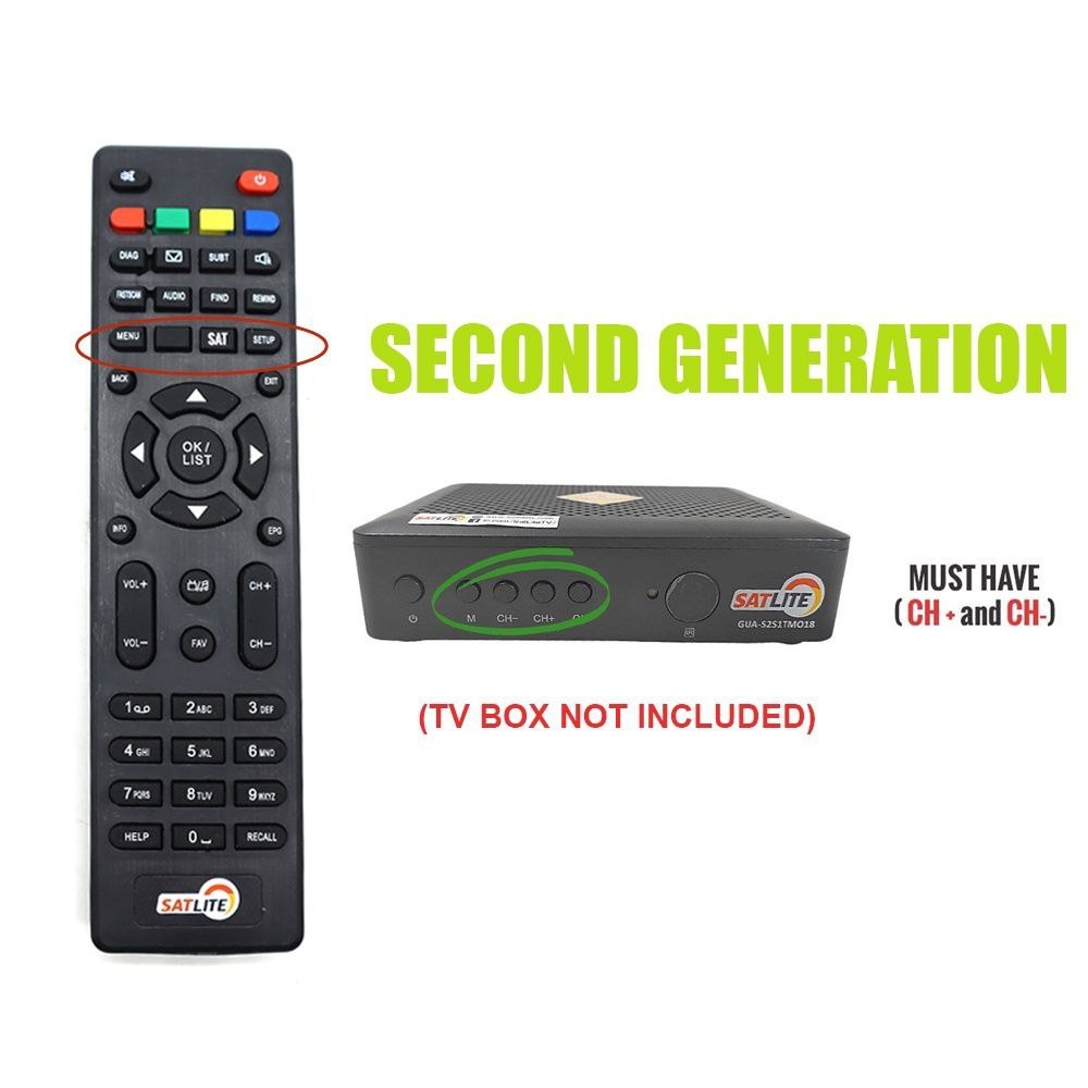 SATLITE REMOTE CONTROL Gumagana Sa Second Generation Version Two ng ...