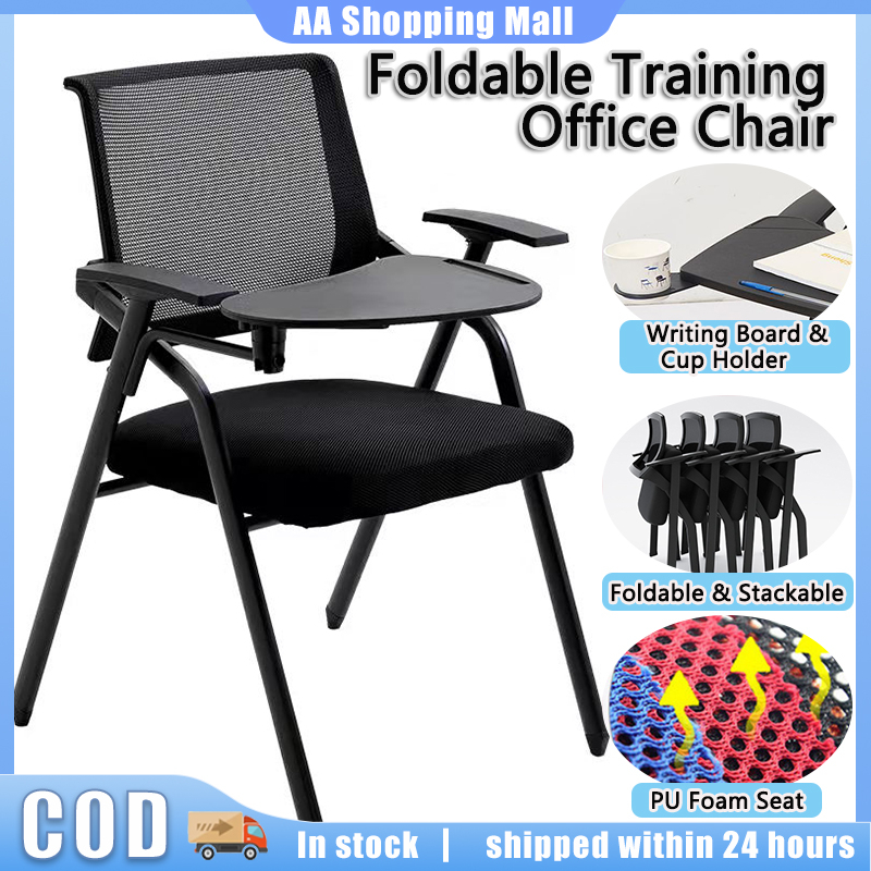 Folding Training Chair Office Chair With Writing Board Conference Room ...