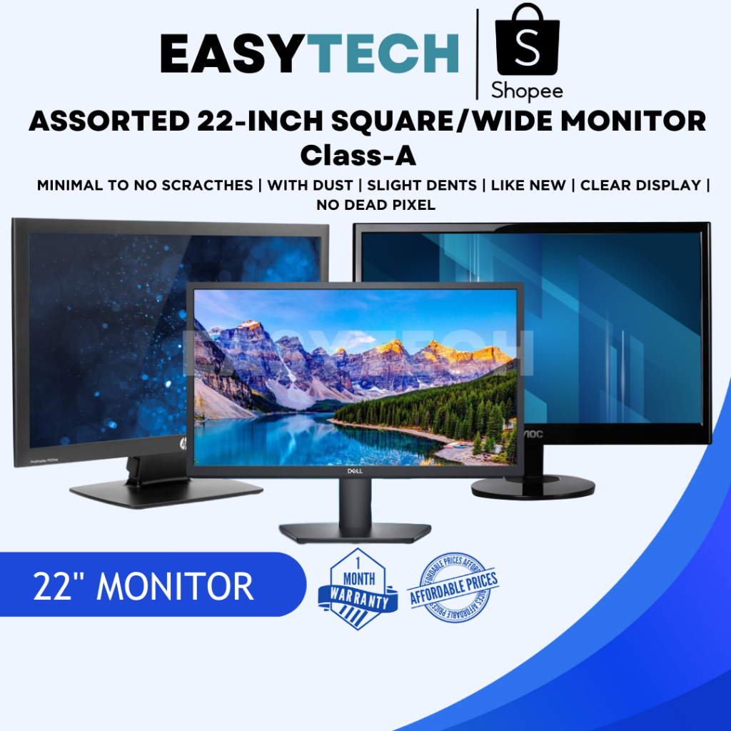 EASYTECH | Class-A 17" 19" 20" 22" 24" ASSORTED BRAND Square/Wide ...