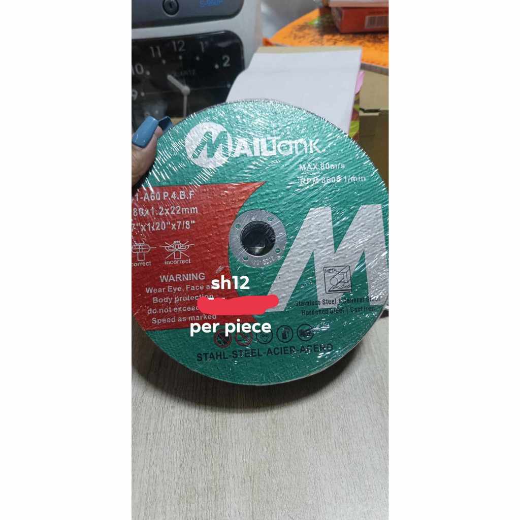 mailtank Cutting Disc Wheel for steel (sold per piece) | Shopee Philippines