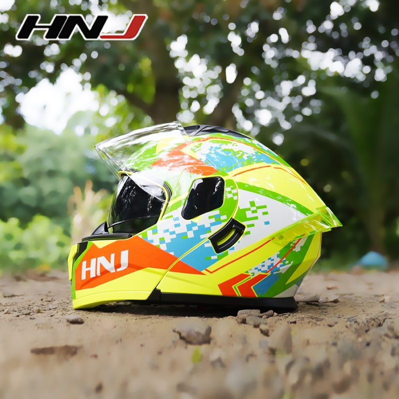 HNJ 937 Modular Helmet Full Face for motorcycle Dual Visor Unisex ...