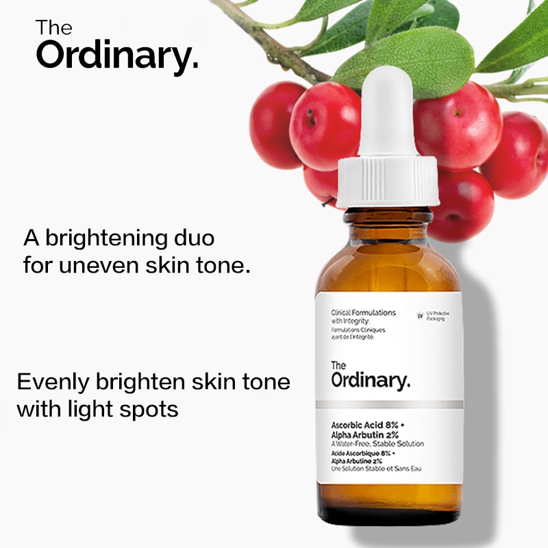 The Ordinary Ascorbic Acid 8% + Alpha Arbutin 2% Light spot Evenly ...