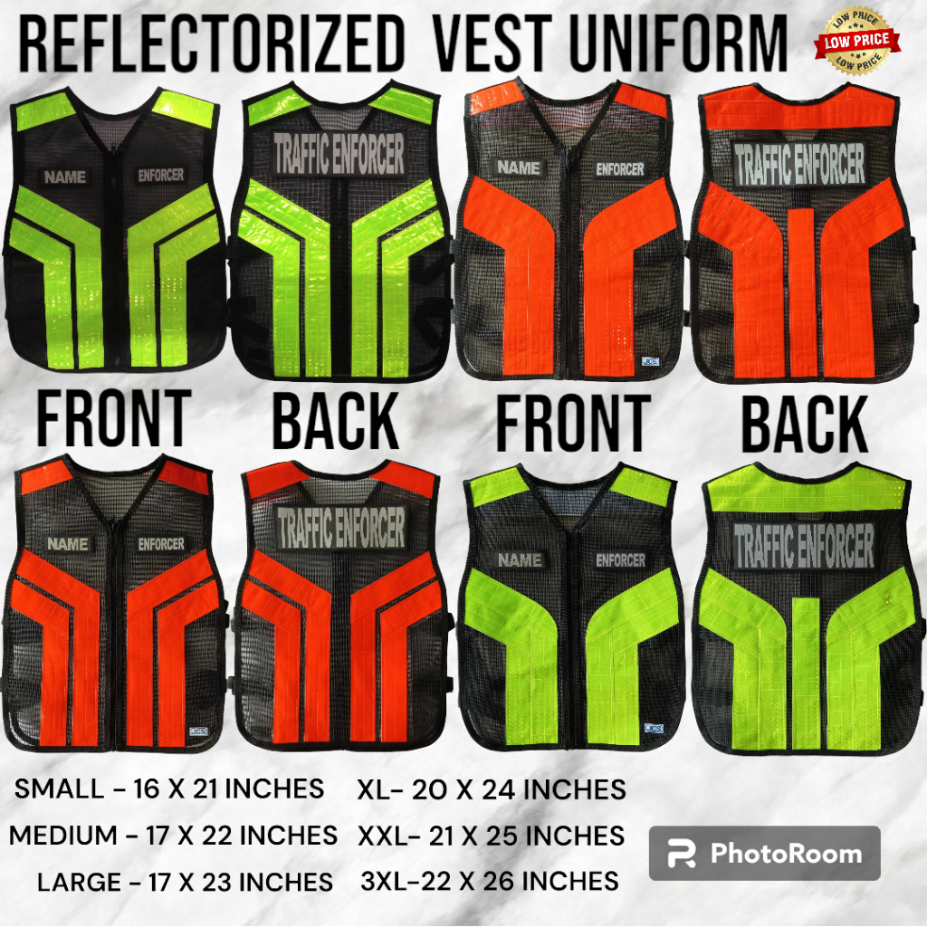 Traffic enforcer reflectorized vest | Shopee Philippines