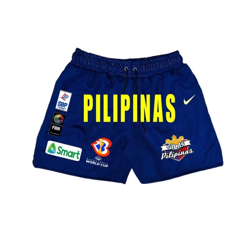 GILAS PILIPINAS Mesh Short for Men Air-Cooled Double Fabric Basketball ...
