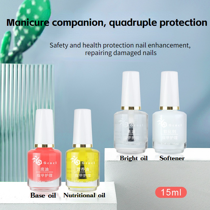 Nail Care Set Top Coat Base Coat Softener Cutics Nail Polish | Shopee ...