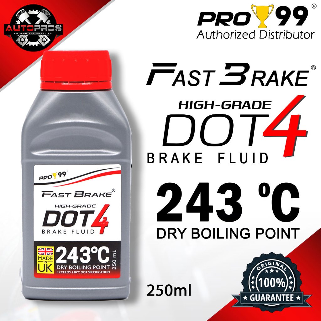 PRO 99 Fast Brake High grade DOT 4 Brake Fluid 250ml | Shopee Philippines
