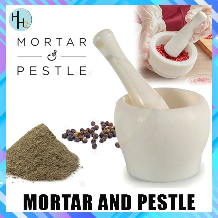 Mortar and Pestle Almires Solid PVC Food Grade Plastic Medicine Food ...