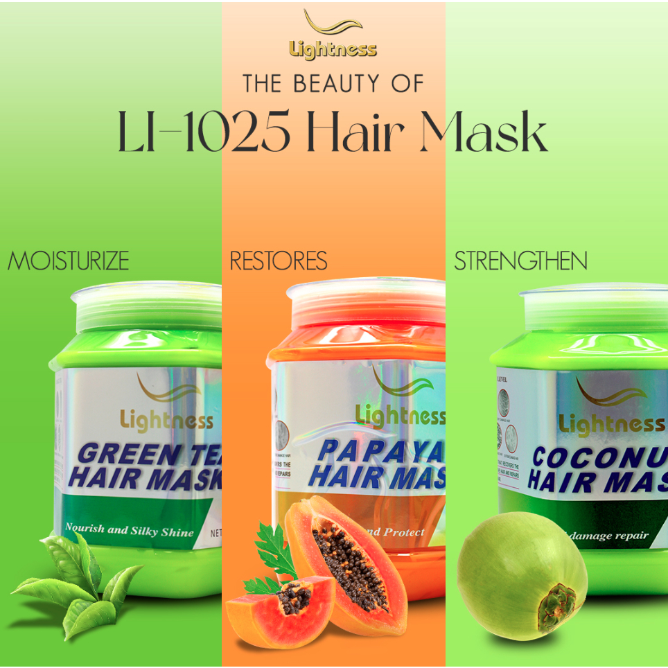 LIGHTNESS HAIR MASK WITH FREE 5 PIECES PRO-V OIL ON TOP (1000 ML ...