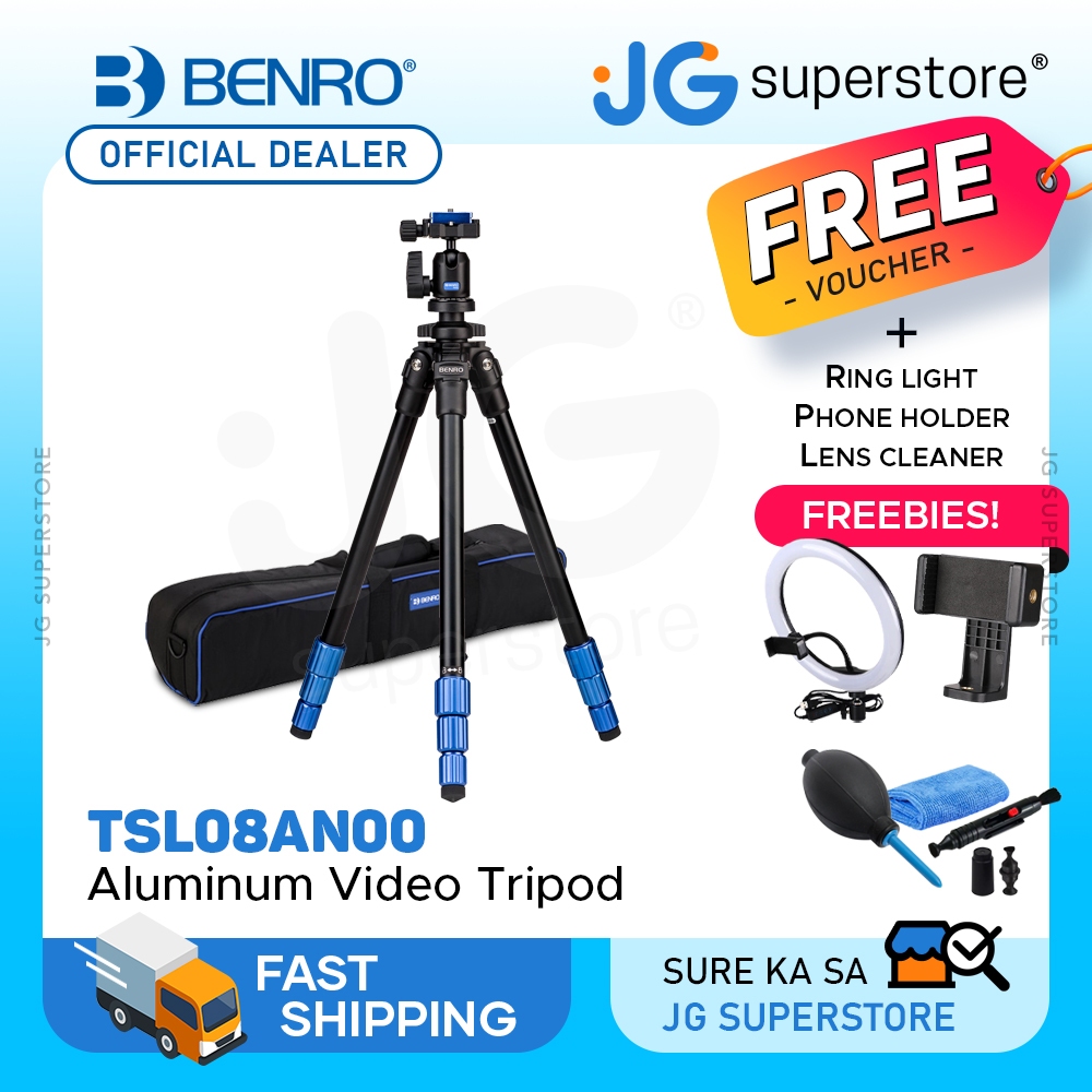Benro TSL08AN00 Aluminum Tripod Kit Slim Lightweight Series for DSLR ...