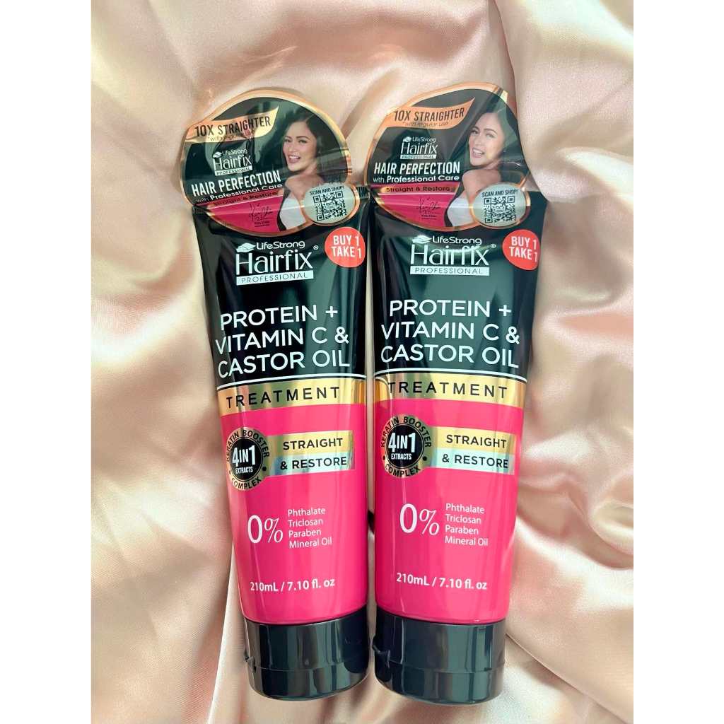 BUY1TAKE1 Hairfix Professional Protein + Vitamin C, & Castor Oil ...